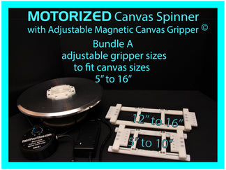 Motorized Canvas Spinner with Adjustable Magnetic Canvas Gripper Lazy ...
